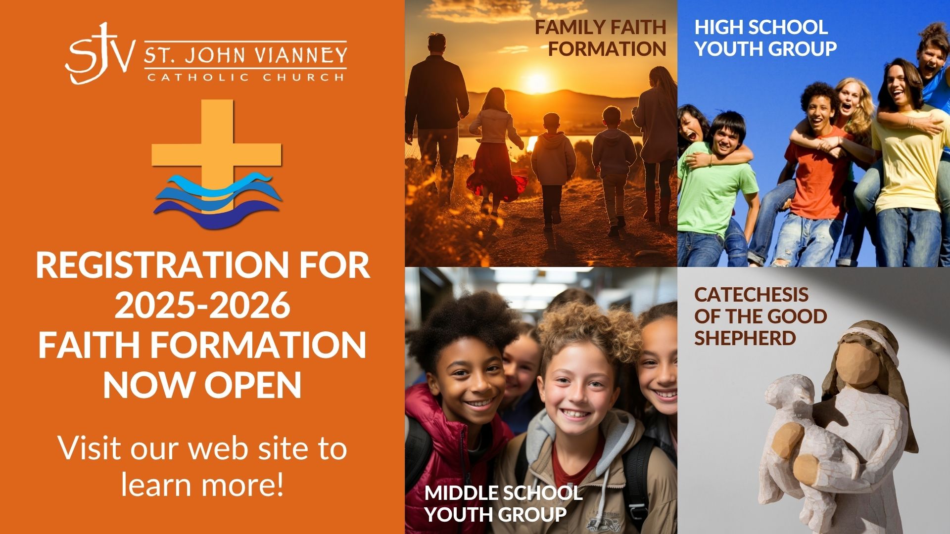 Youth Faith Formation Programs - Registration Open Now
